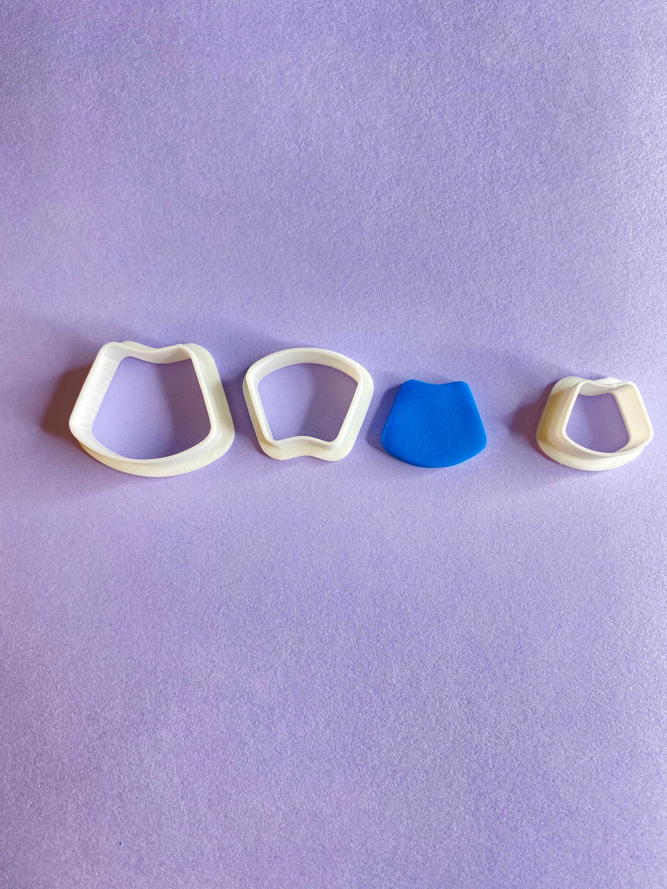 Curved Trapezoid Polymer Clay Cutter Earring Jewelry Making - Etsy