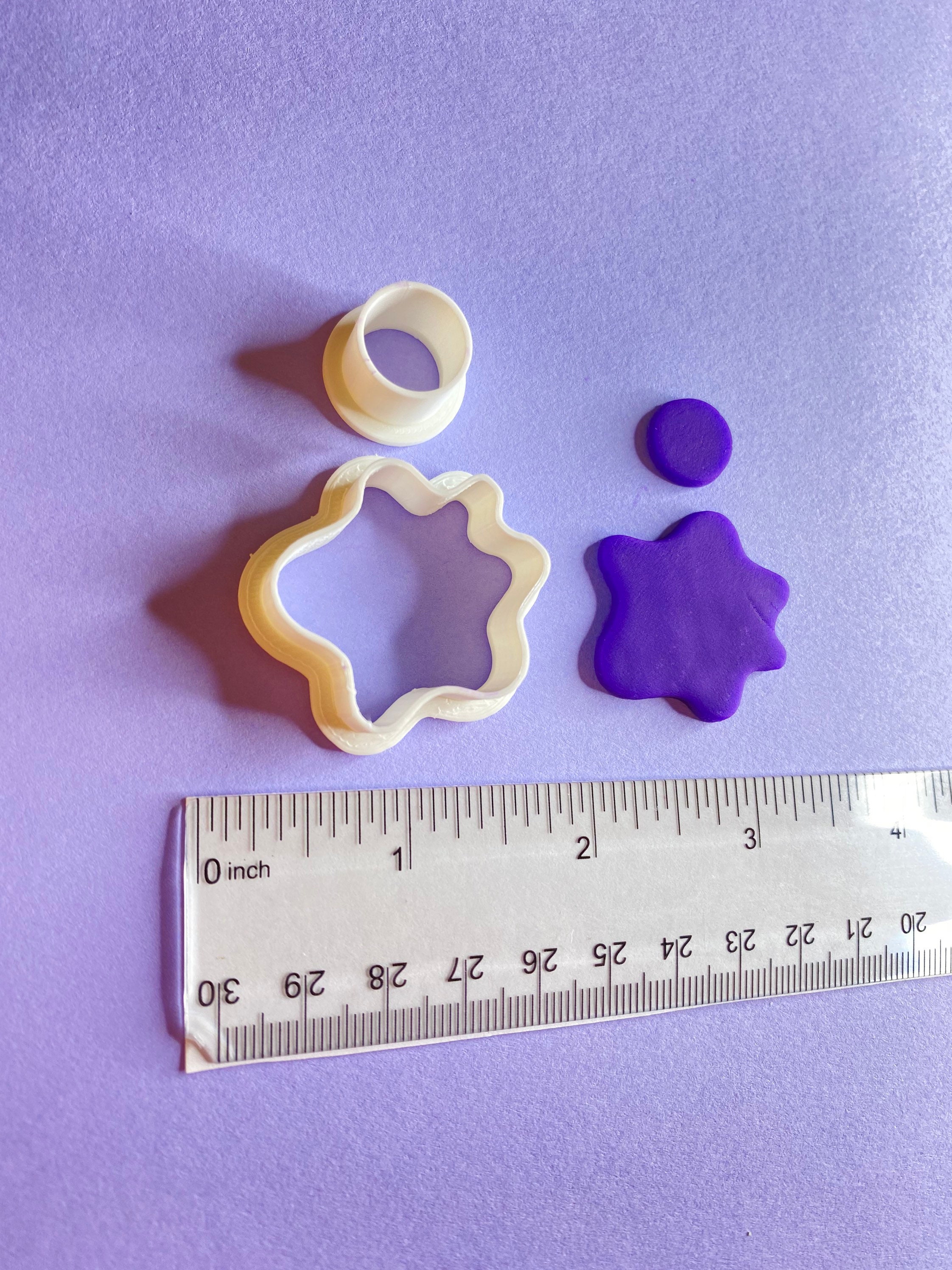 Splat & Circle SET Polymer Clay Cutter Earring Jewelry | Etsy