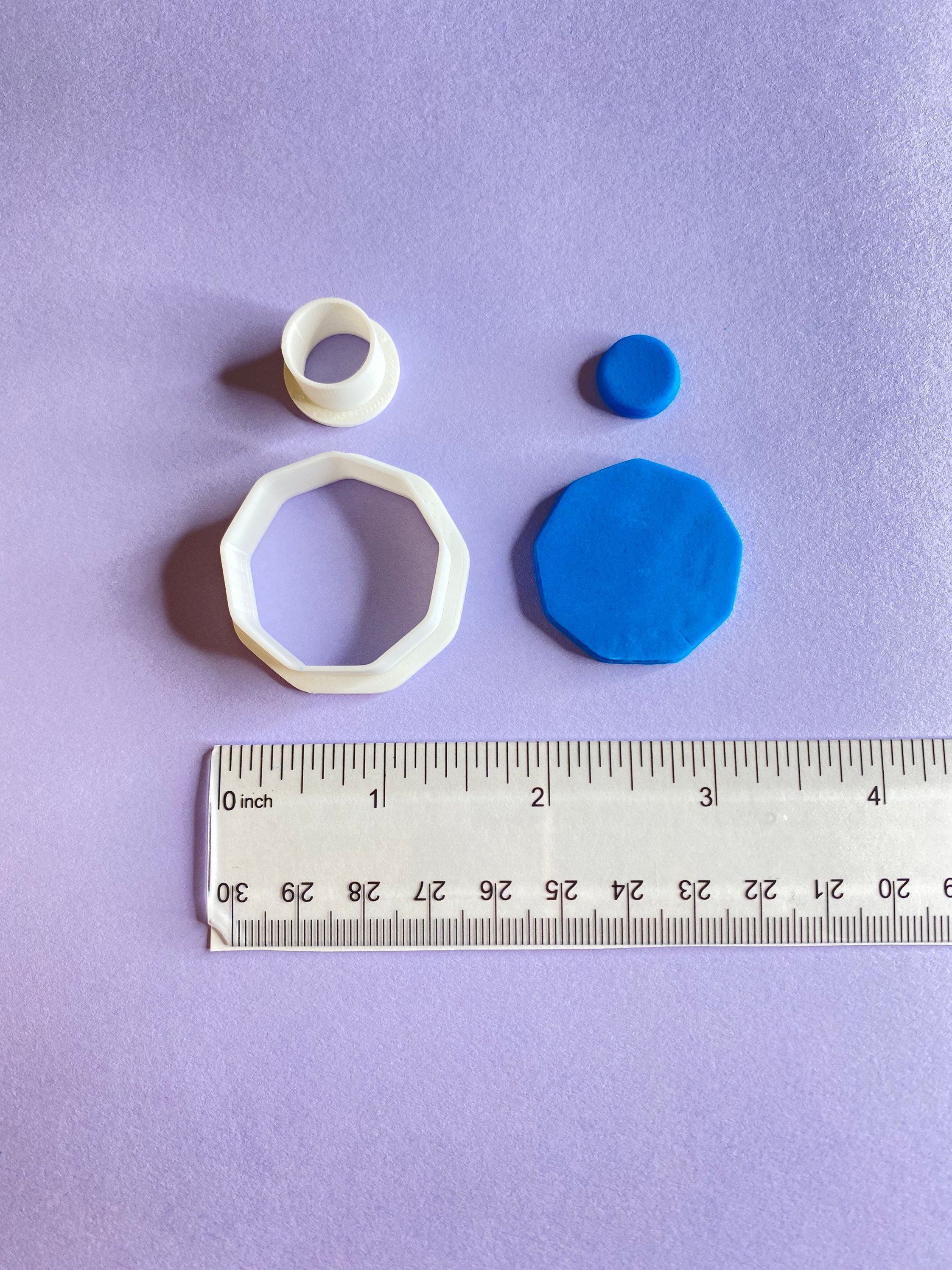 Rounded Polygon & Circle SET Polymer Clay Cutter | Earring Jewelry ...