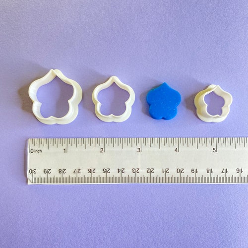 Splat & Circle SET Polymer Clay Cutter Earring Jewelry - Etsy