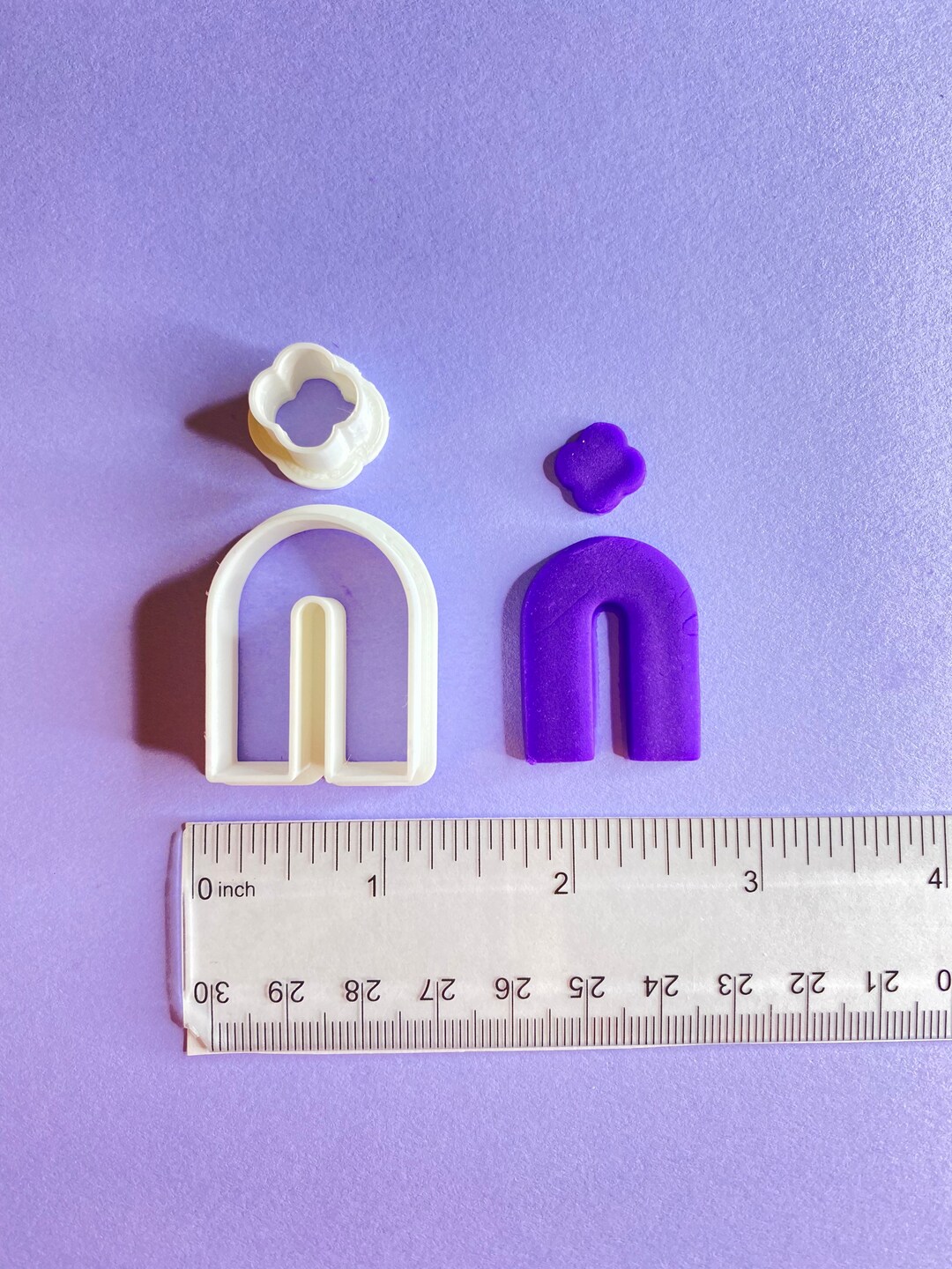 Quatrefoil & Arch U-shape SET Polymer Clay Cutter | Earring Jewelry ...