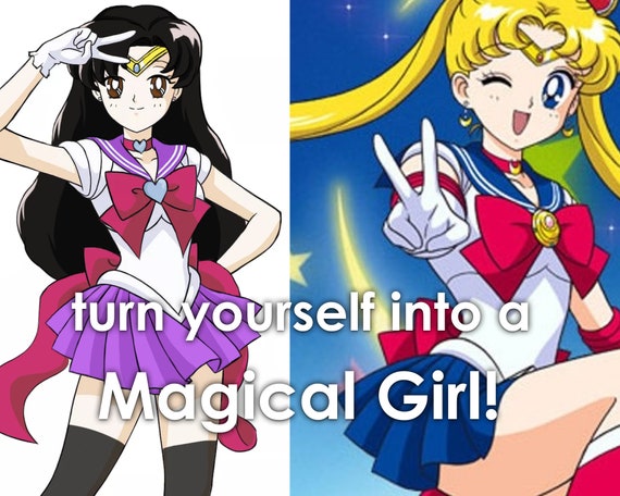 Customized Anime Magical Girl Portrait turn Yourself Into | Etsy