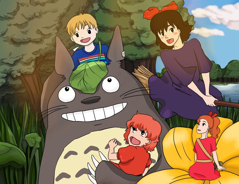 Customized Studio Ghibli Anime Portrait (turn Yourself Into Anime ...