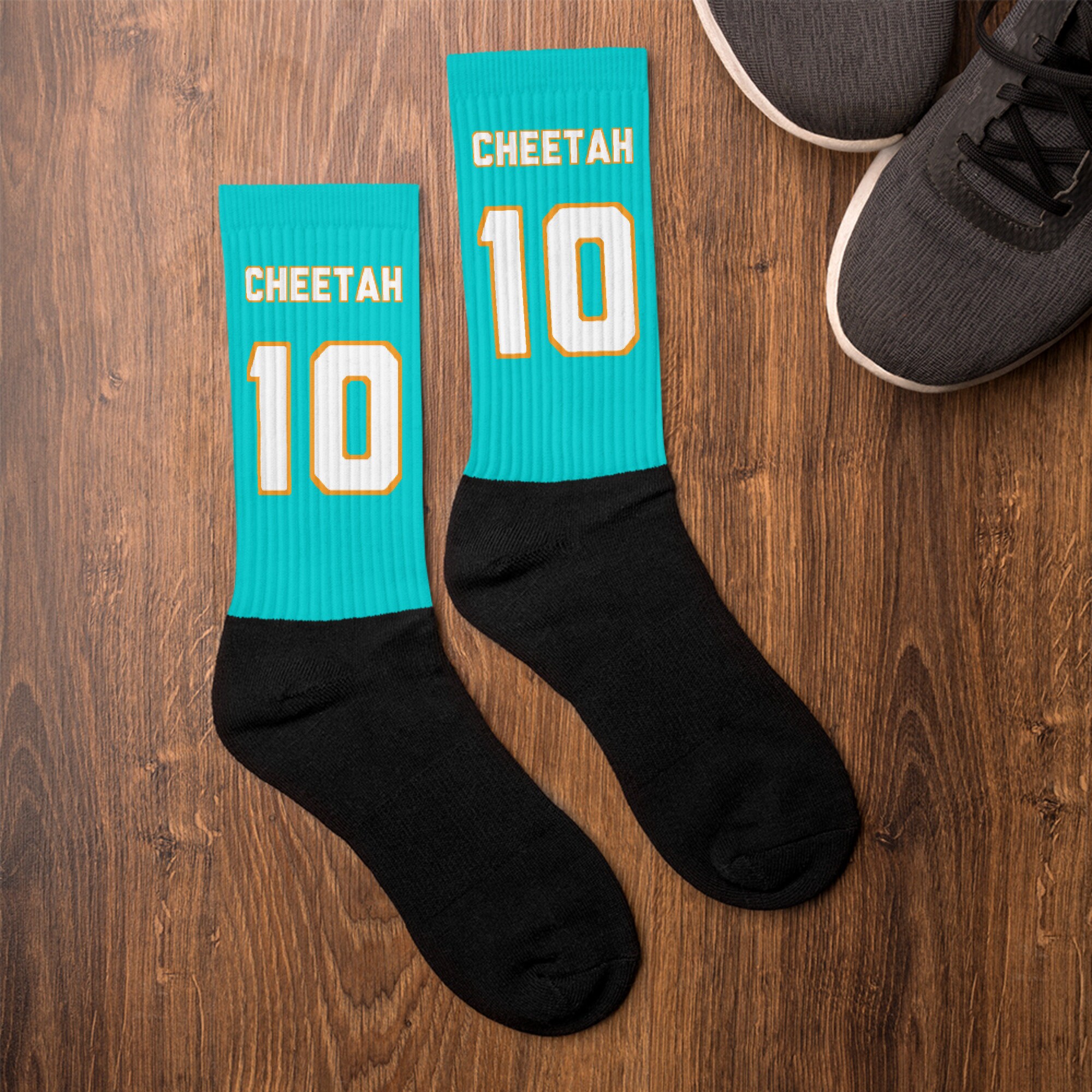 Tyreek Hill Socks; Premium Nfl Socks; Dolphins Football Socks; Miami ...
