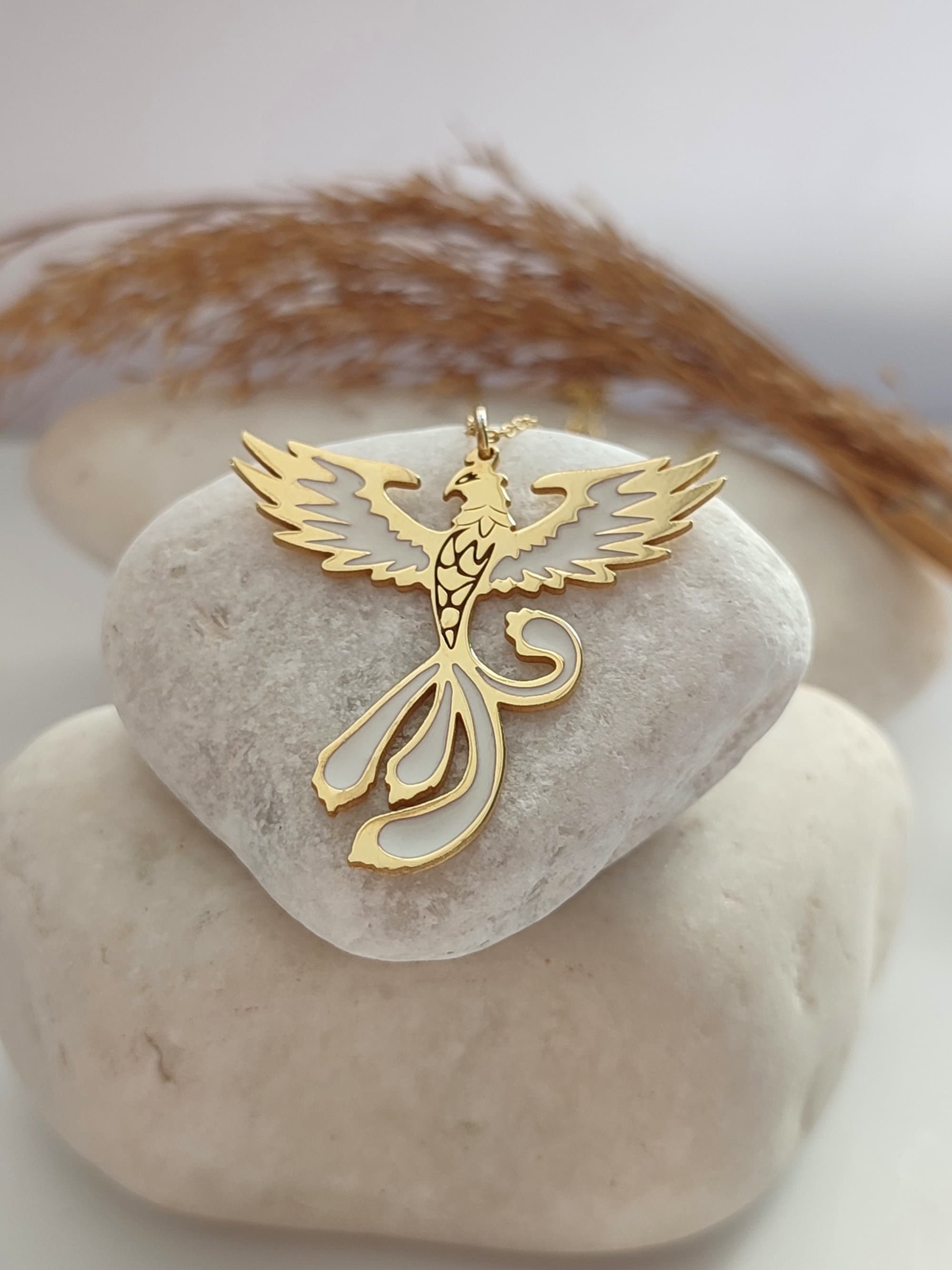 Phoenix Bird Necklace Rising Phoenix Jewelry Greek - Etsy
