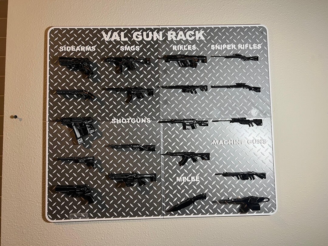 Valorant Gun Rack Wall Art 19x16.5 All Guns Classic, Ghost, Vandal ...