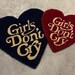 Girls Dont Cry Rug | Custom Rug | Handmade Rug | Heart Shape Rug ...