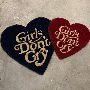 Girls Dont Cry Rug | Custom Rug | Handmade Rug | Heart Shape Rug ...