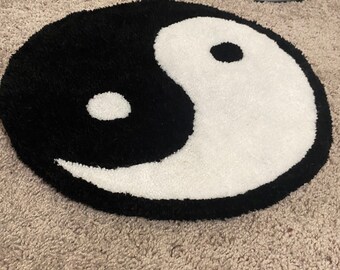 Tufted Yin Yang Rug - Etsy