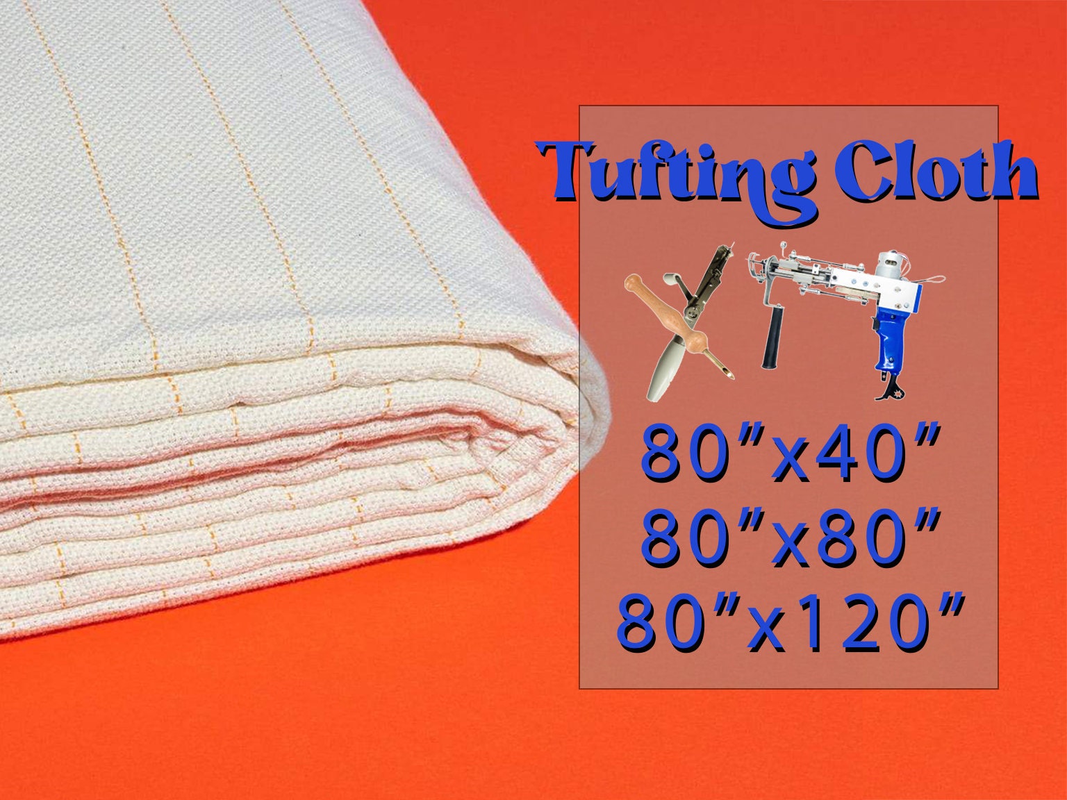 Primary Tufting Cloth, 80"wide, Premium Monks Cloth, Rug and Punch ...