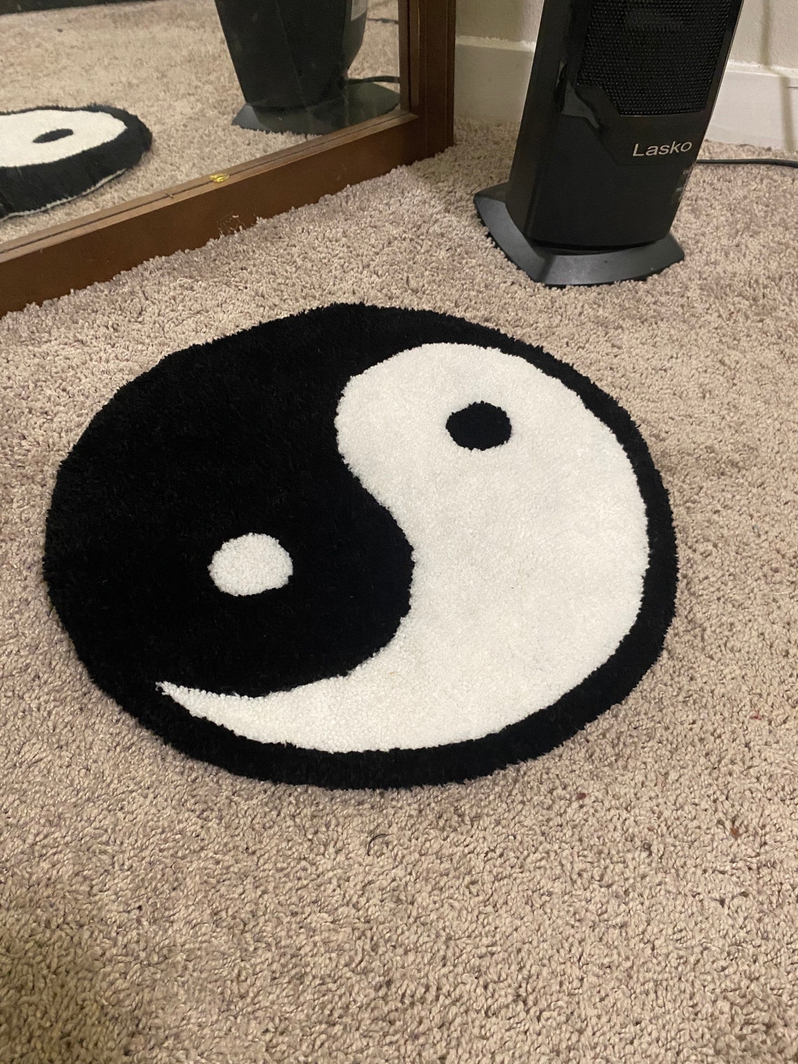 Yin-yang Symbol Rug | Handmade Tufted Rug | Ready to Ship - Etsy