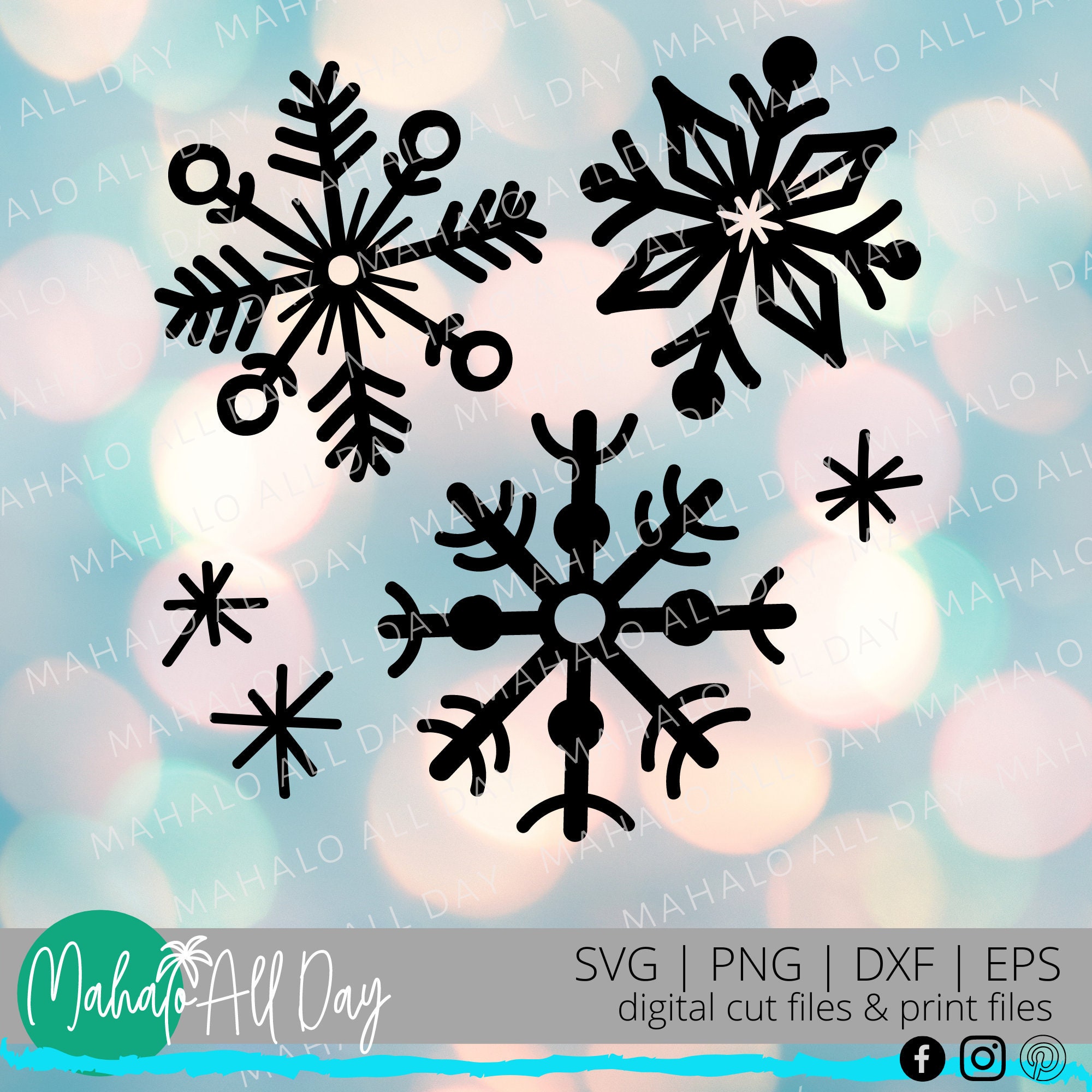 Snowflake SVG Snowflakes SVG Winter Svg Winter Wonderland Svg Instant ...