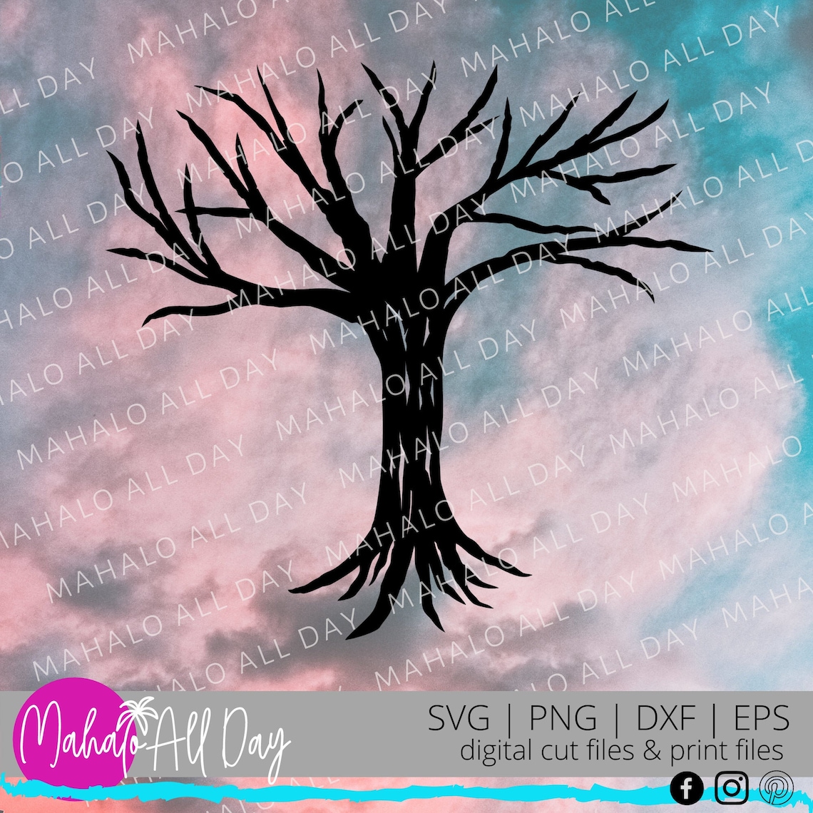Bare Tree SVG Winter Tree Svg Fall Tree Svg Halloween Tree SVG Family ...