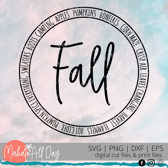 FALL SVG Fall Sign Making Svg Autumn Svg Fall Clip-art | Etsy