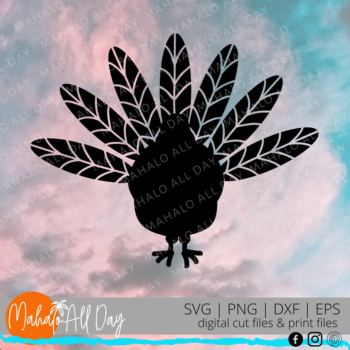 Turkey SVG Thanksgiving Turkey Svg-cut File Fall Clip-art | Etsy