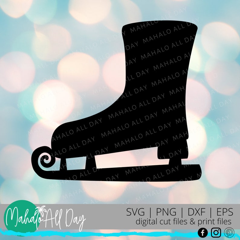 Ice Skate SVG Ice Skating SVG Winter Sports Svg Ice Svg Instant Digital ...