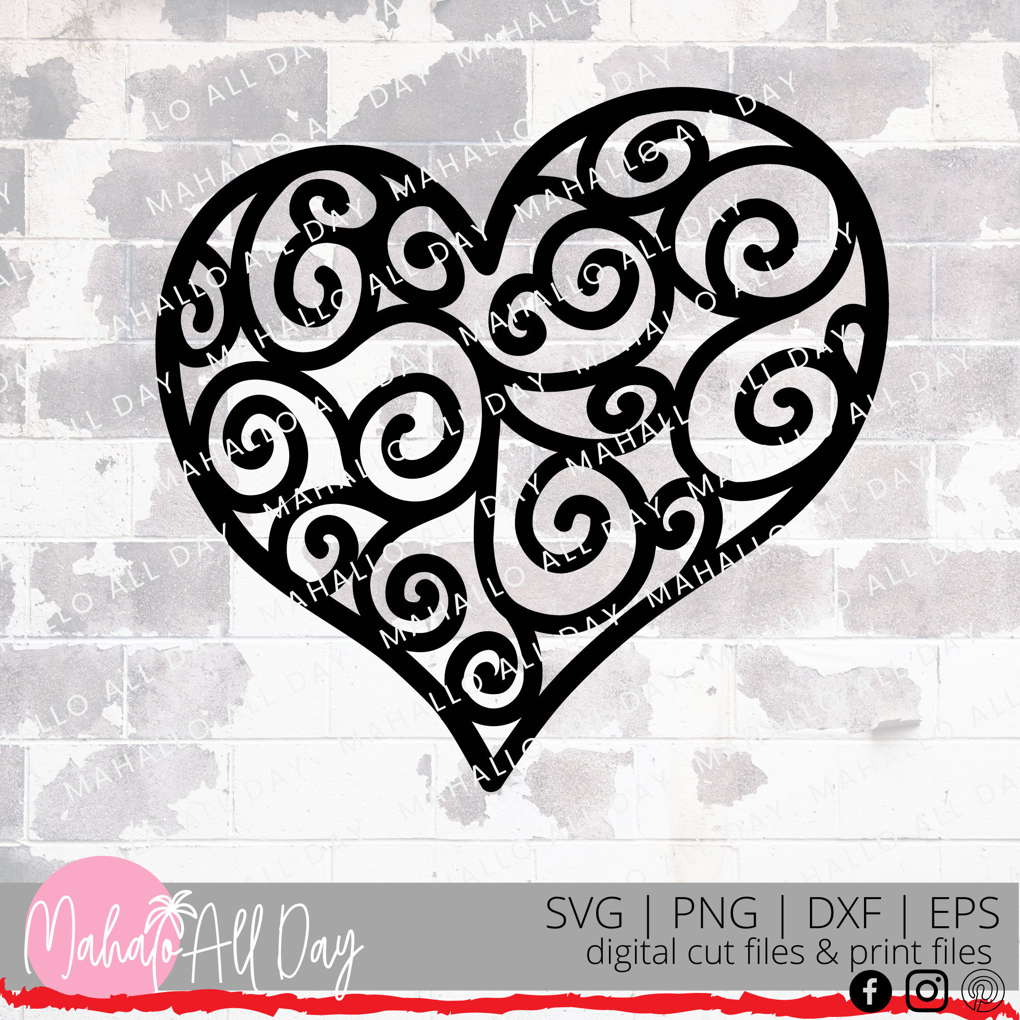Filigree Heart Clip Art