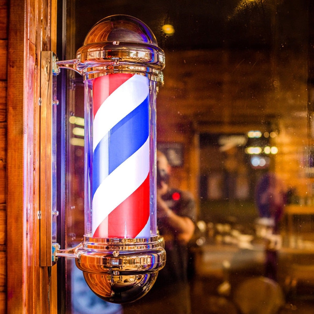 NEW 30 inch Barber Shop Pole Red White Blue Rotating Light For | Etsy NEW 30 inch Barber Shop Pole Red White Blue Rotating Light For | Etsy