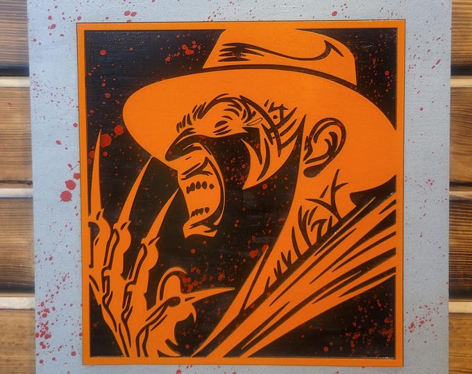 A Nightmare on Elm Street - Freddy Krueger - Canvas Spray Paint Art ...