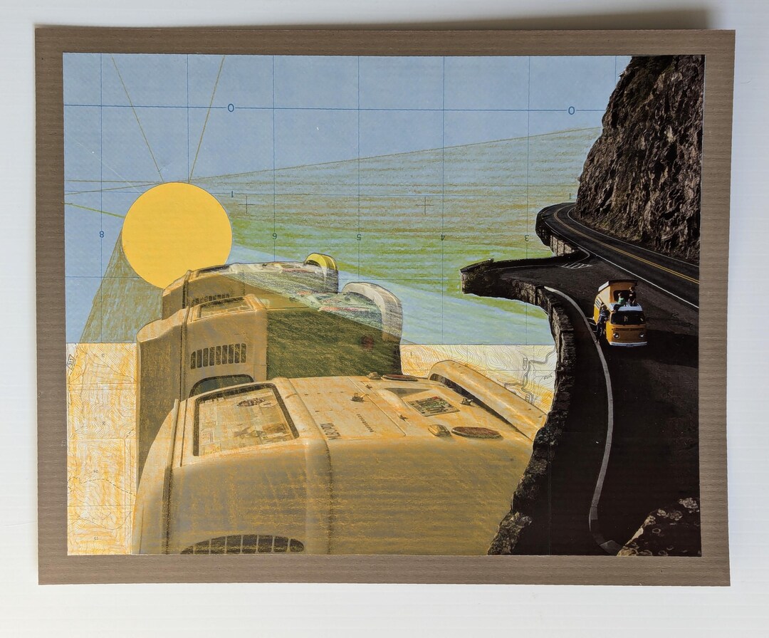 Perspective - Original Mixed Media Collage - Etsy
