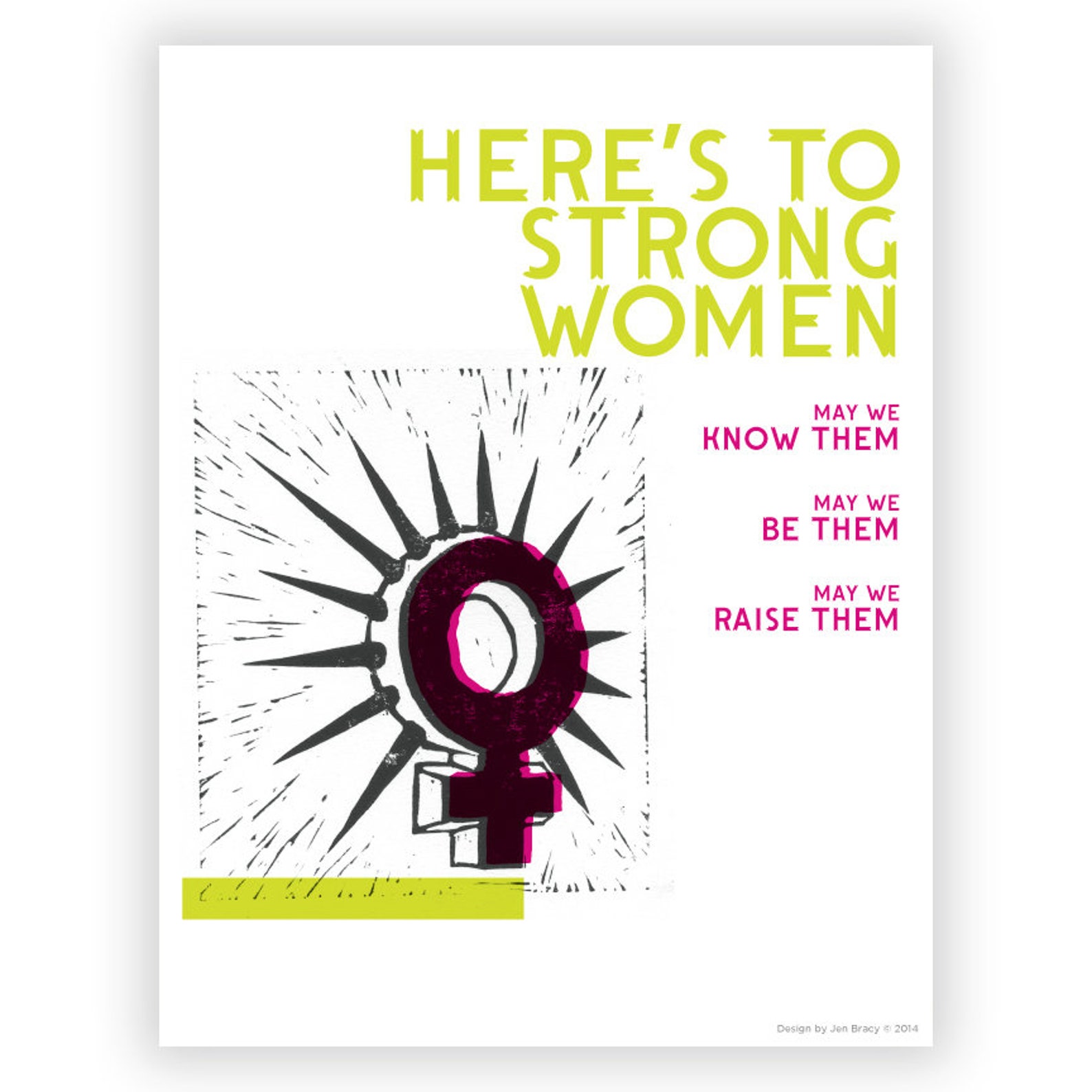 Here's to Strong Women 11x14 Mini Poster - Etsy
