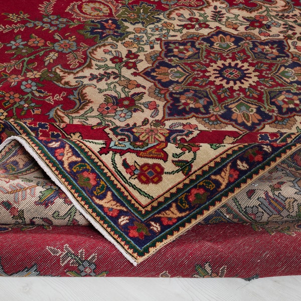 Red Persian Rug - Etsy