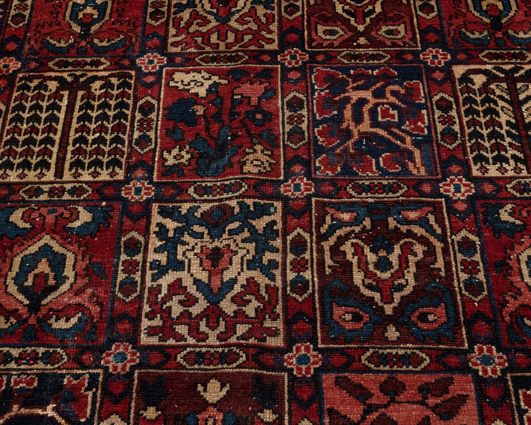 8x11 Vintage Rug , Persian Rug , Antique Handmade Rug , Oversized Rug ...