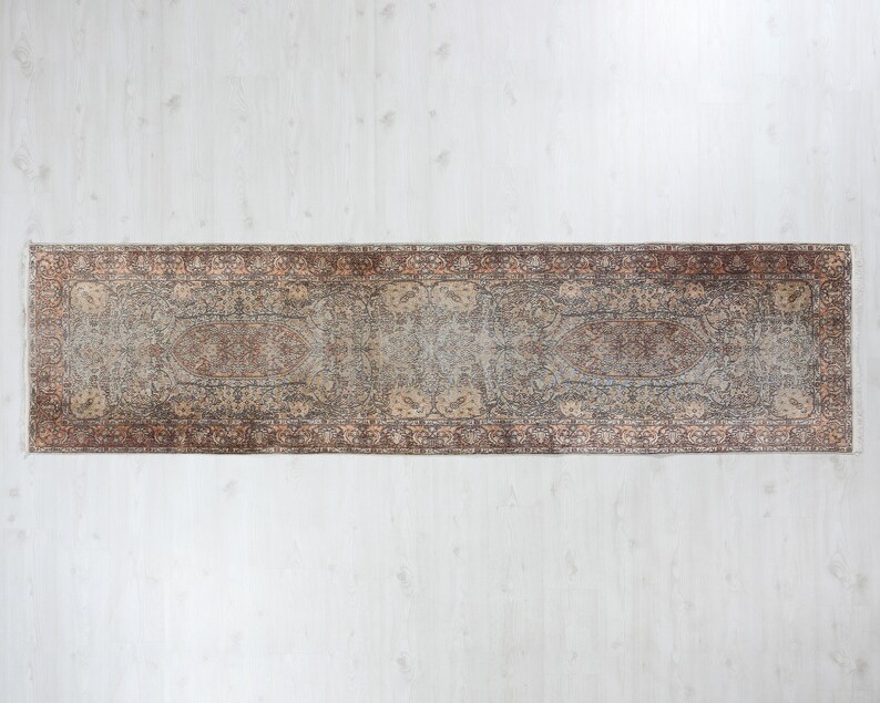 2x9 Malayer Runner Rug, Antique Handmade Runner Rug, Geometric Pattern ...