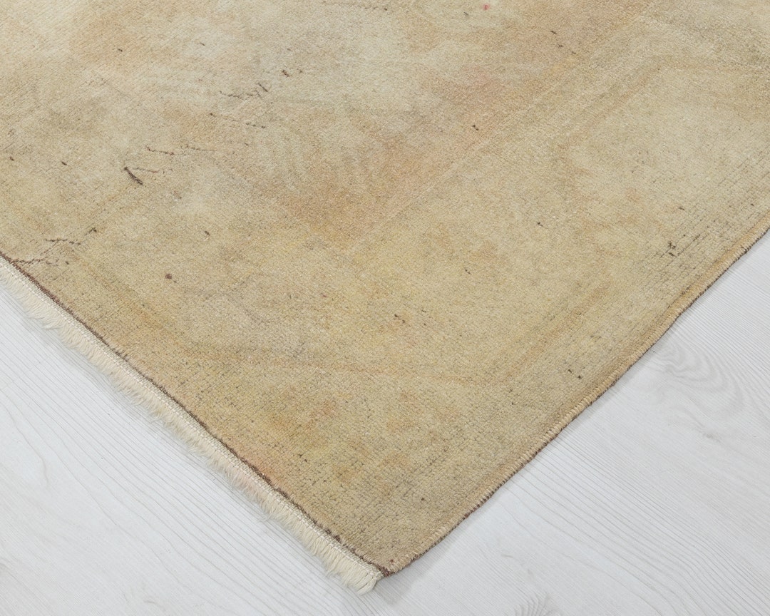 2x4 Vintage Turkish Rug, Antique Handmade Rug, Natural Beige Rug ...
