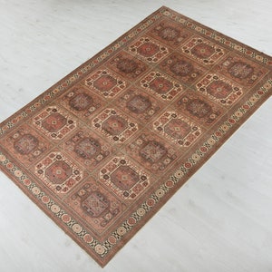 7x12 Vintage Rug , Turkish Brown Rug , Antique Vintage Rug , Vintage ...