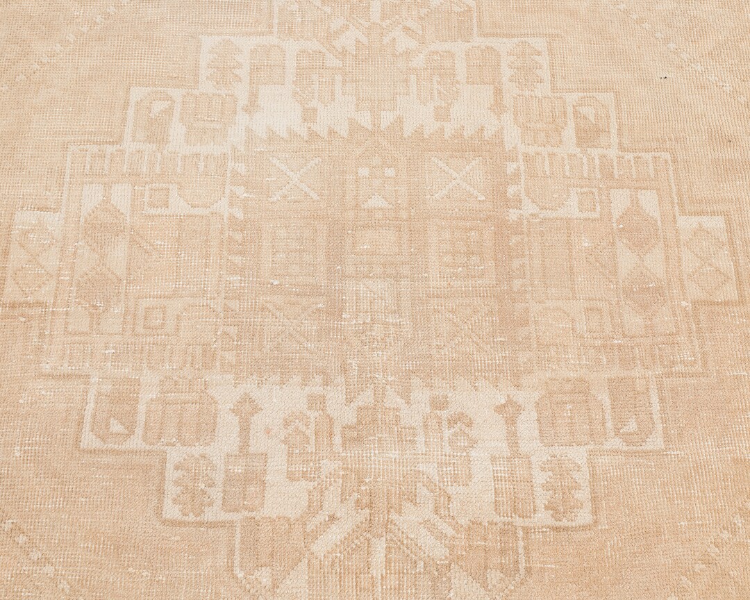 5x6 Vintage Rug , Beige Persian Area Rug , Bedroom Rug , Oushak Rug ...