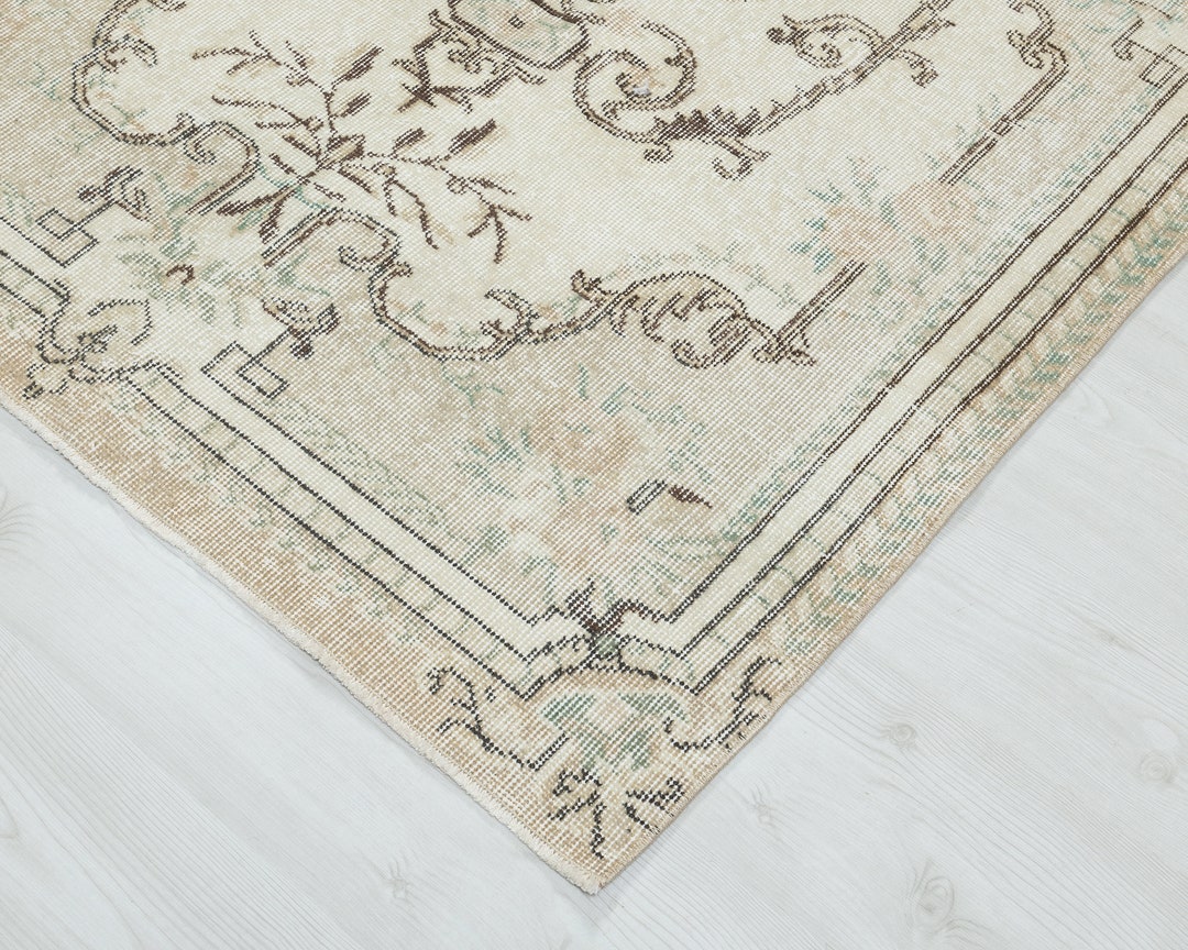 3x6 Vintage Rug, Beige Turkish Rug, Anatolian Rug, Bedroom Rug ...