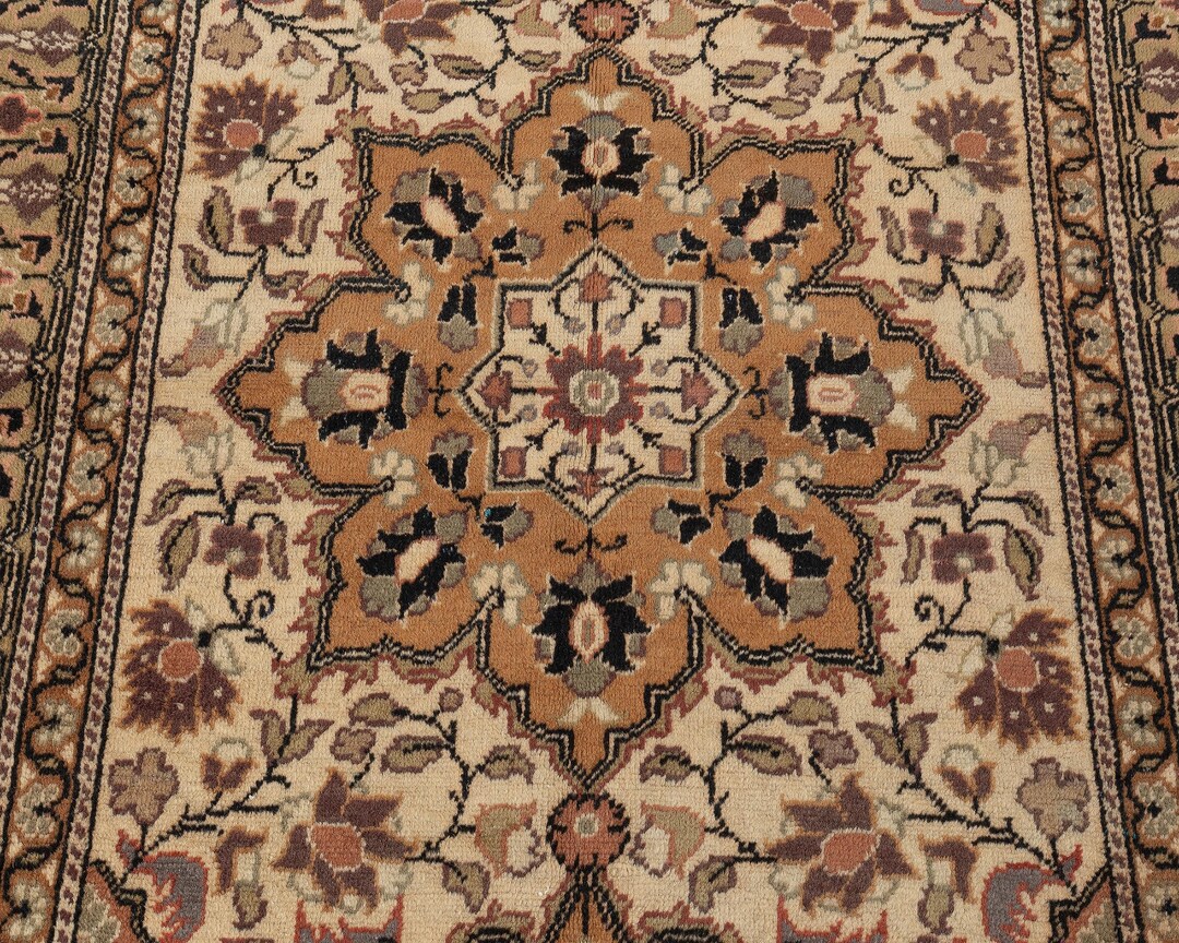 3x6 Vintage Rug, Beige Brown Turkish Rug, Anatolian Rug, Bedroom Rug ...