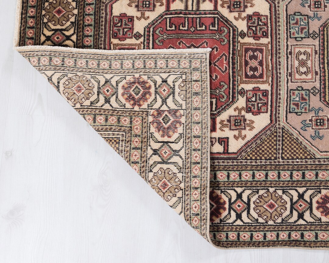 3x6 Vintage Rug, Brown Red Turkish Rug, Anatolian Rug, Bedroom Rug ...