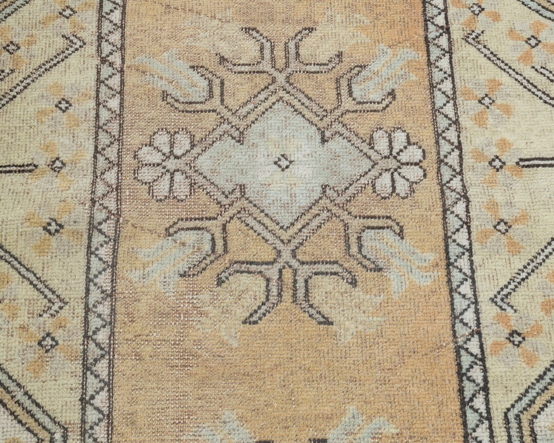 2x8 Vintage Runner Rug , Antique Runner Rug , Muted Runner Rug ...
