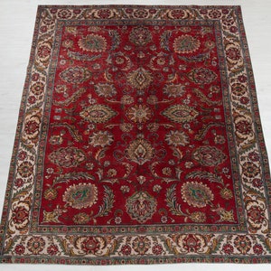 8x11 Vintage Rug , Persian Rug , Antique Handmade Rug , Oversized Rug ...