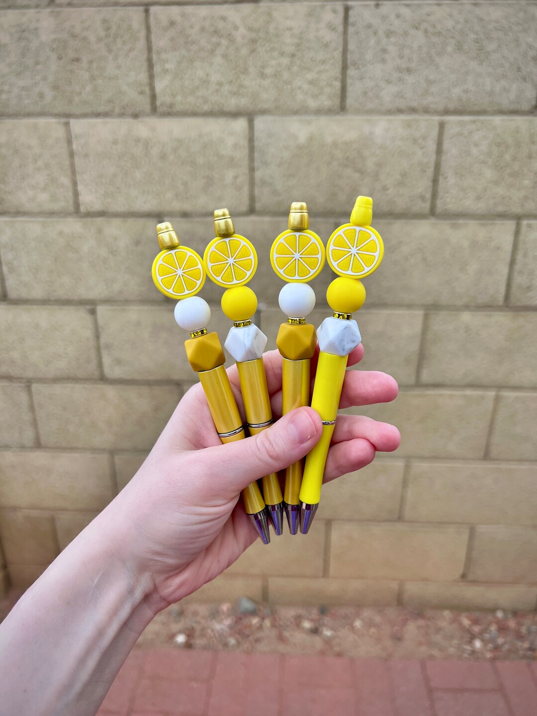 Lemon Pen / Beadable Pen / Custom Pen - Etsy