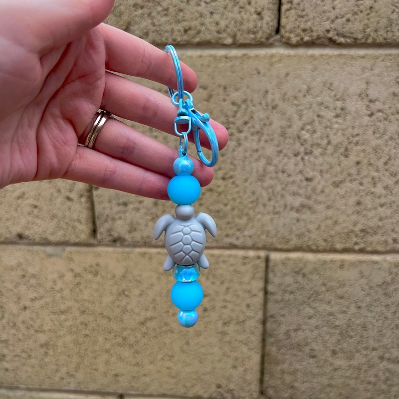 Beaded Turtle Keychain - Etsy