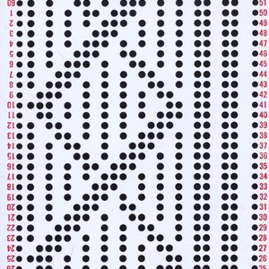 24 Stitch Punch Card Patterns, Knitting Machine Punch Cards, Machine ...