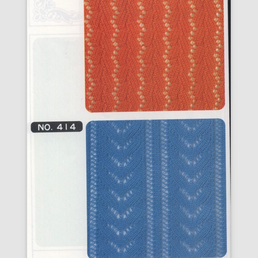 10 Lace Punchcards for Knitting Machine Punch Cards, Machine Knitting ...