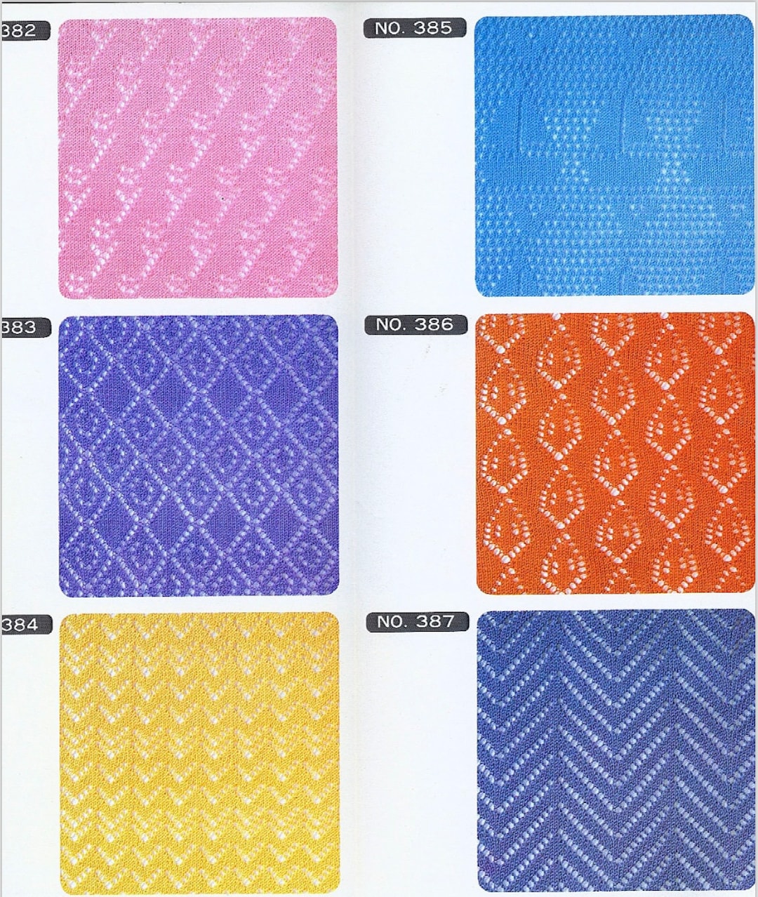 Lace Punchcards for Knitting Machine Punch Cards, Machine Knitting ...