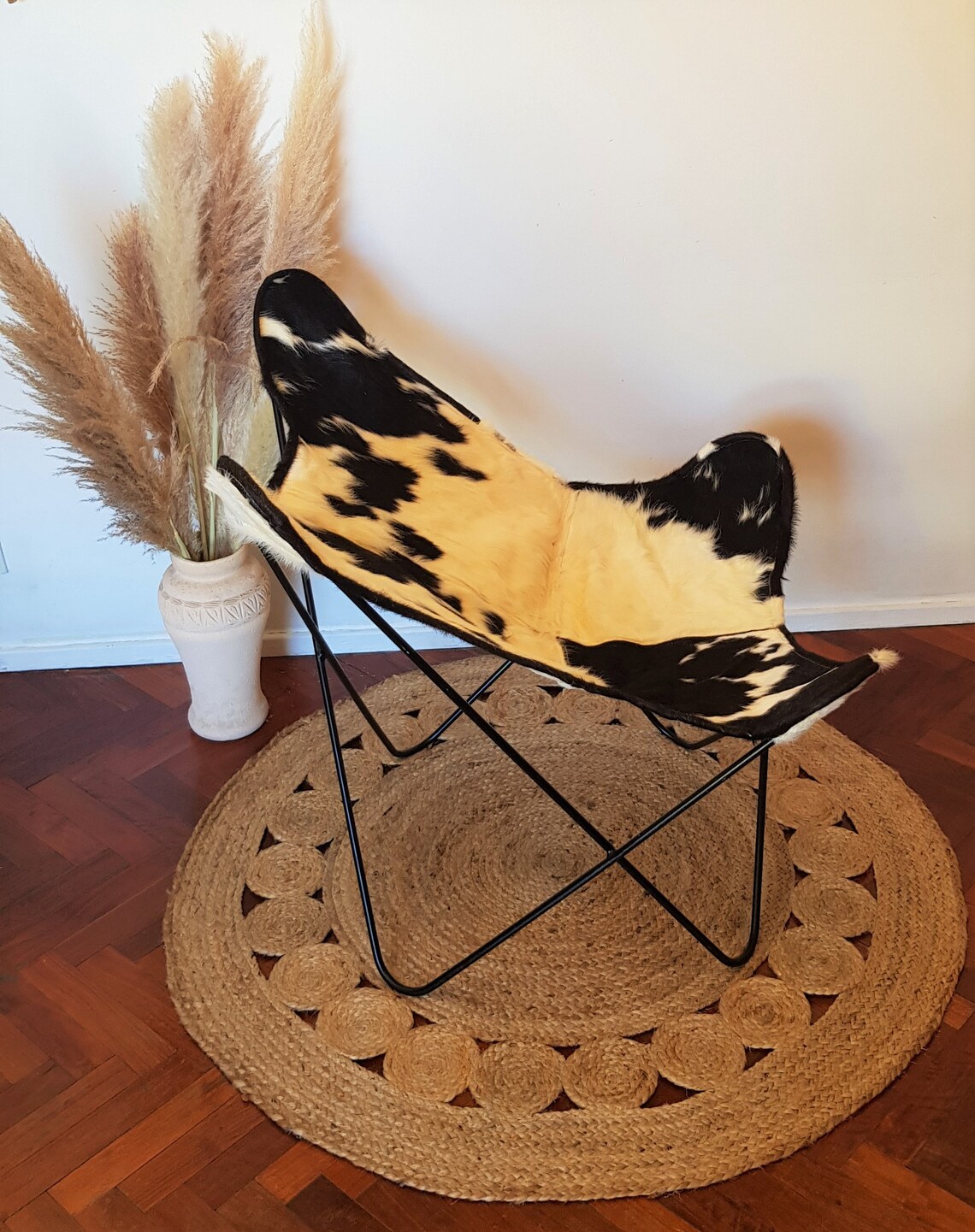 BKF Original Butterfly Chair Pampa Cowhide Leather and solid | Etsy