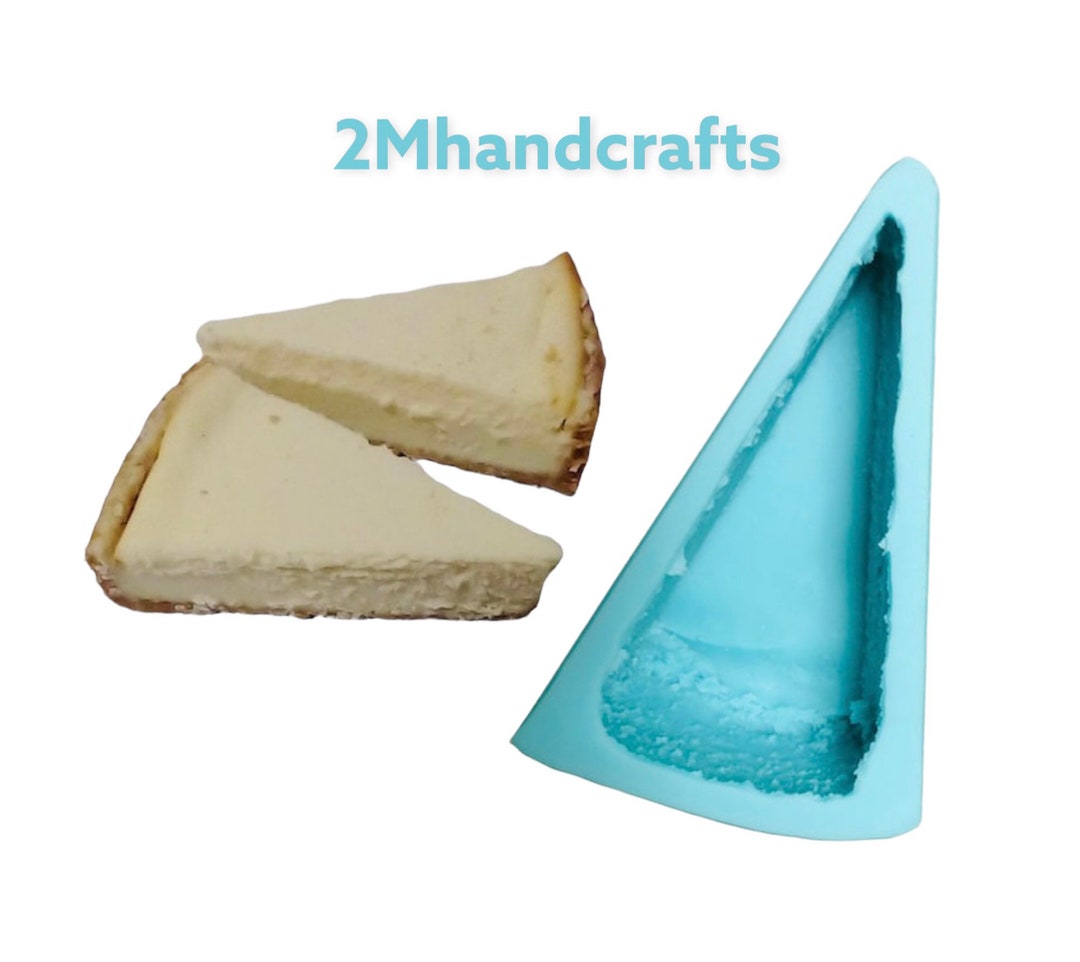 1pc Realistic Cheesecake Slice| Dessert Shape Silicone Mold| Soap Mold ...