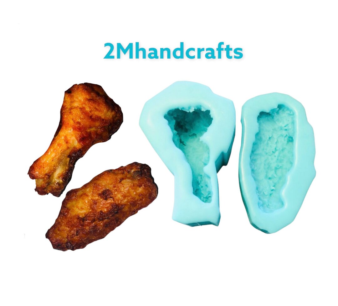2pc Combo Chicken Wings Silicone Mold| Realistic Food Shaped Mold ...