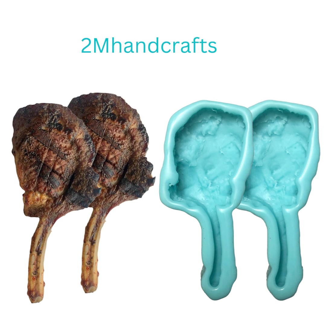 2pc Combo Deal Lamb Rib Chop Silicone Mold| Food Shape Silicone Mold ...