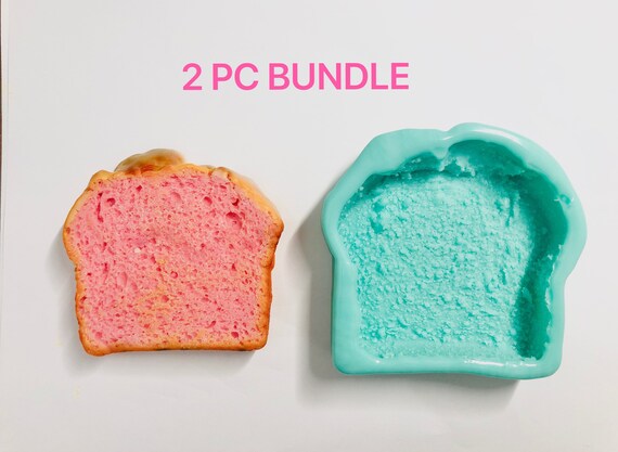 2pc Realistic Pound Cake Slice Dessert Shape Silicone Mold - Etsy
