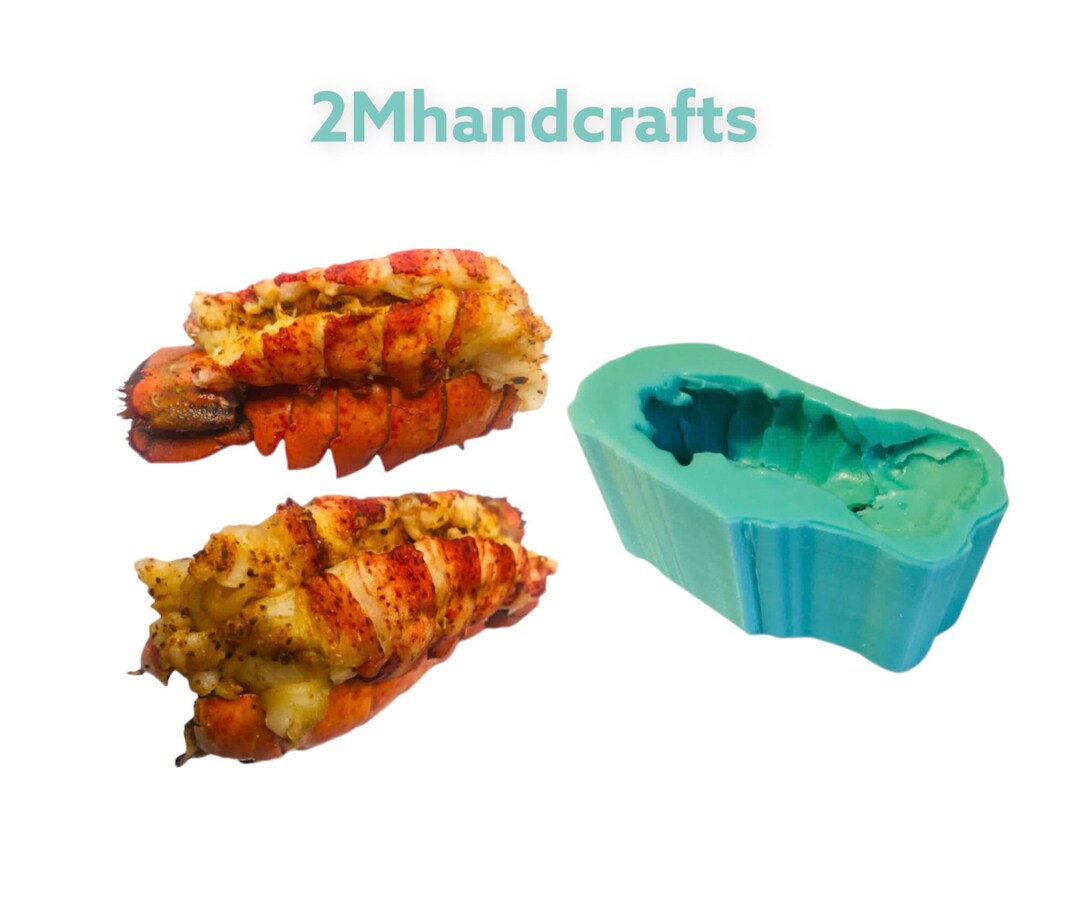 1pc Realistic Cooked Lobster Tail Silicone Mold| Food Shape Silicone ...