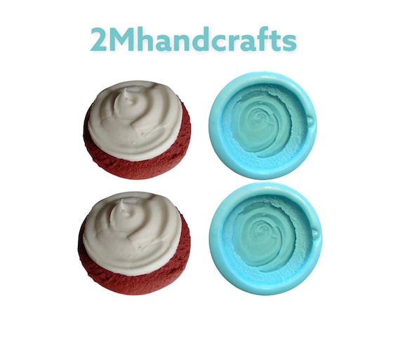 2pc Realistic Icing Only Cookie Dessert Shape Silicone Mold - Etsy