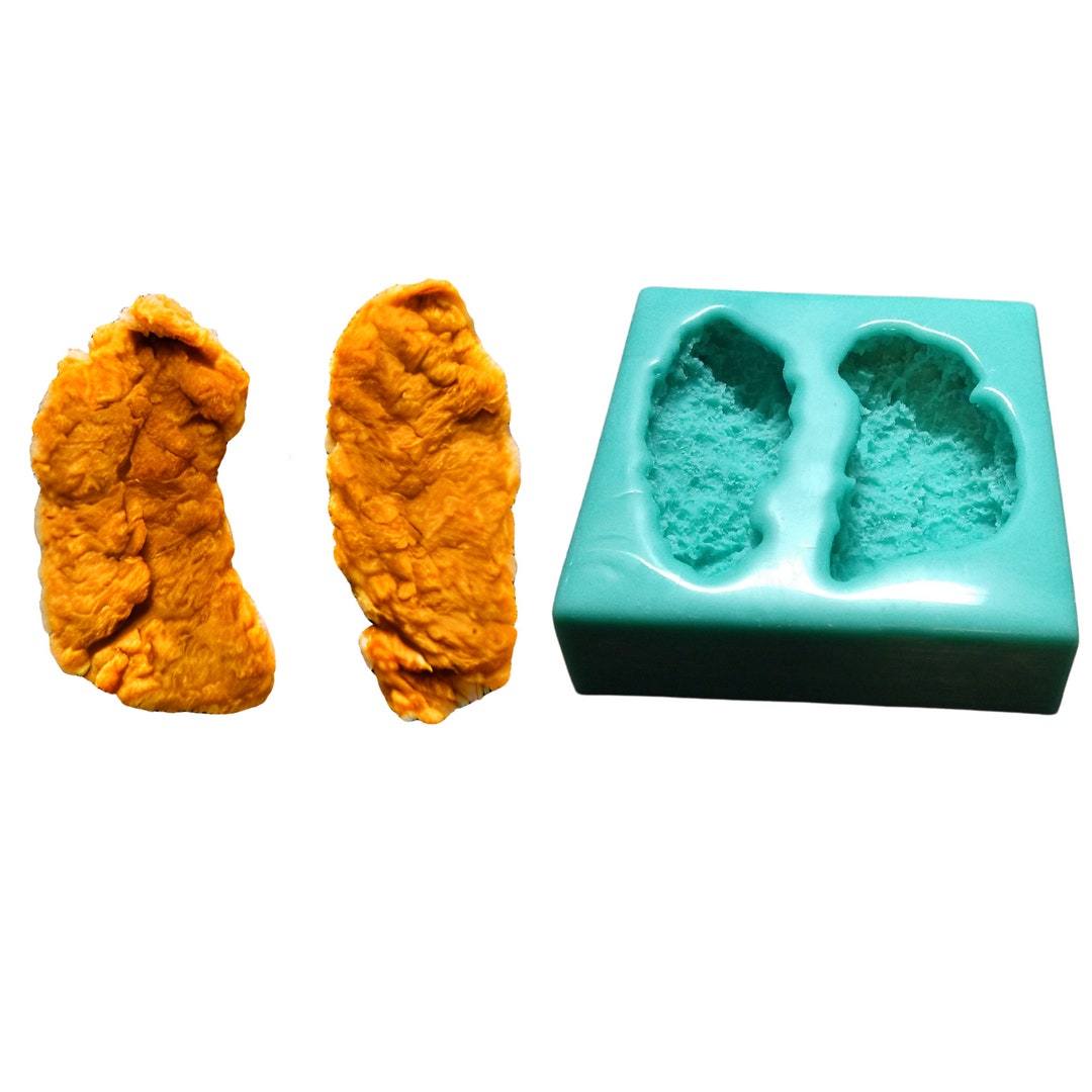 Chicken Tenders Silicone Mold. Embeds for Wax | Soap Mold | Polymer ...