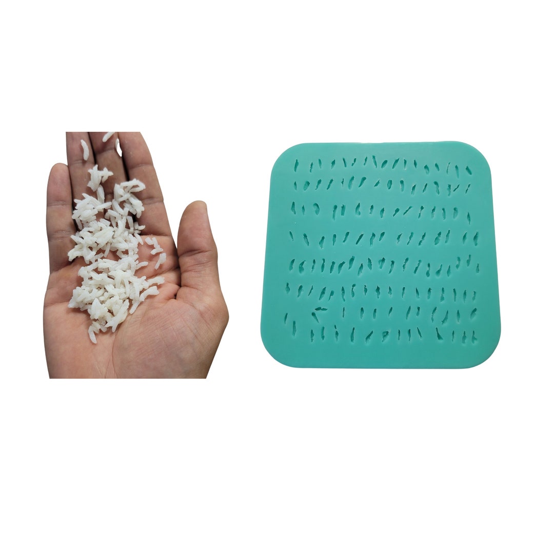 125pc Realistic Cooked Rice Grains Silicone Mold| Asian Cuisine ...